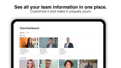 Team Dashboard Notion Everything