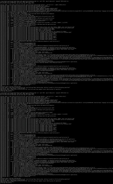 demoactor calling registerremind start to error on each remind · issue 177 · dapr dotnet sdk