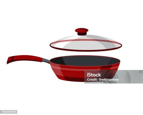 요리 팬 다채로운 벡터 일러스트 요리 프라이팬 조리기구의 고립 된 아이콘 튀김 식품 가공용 기구 기호 디자인 가축에 대한 스톡 벡터 아트 및 기타 이미지 Istock