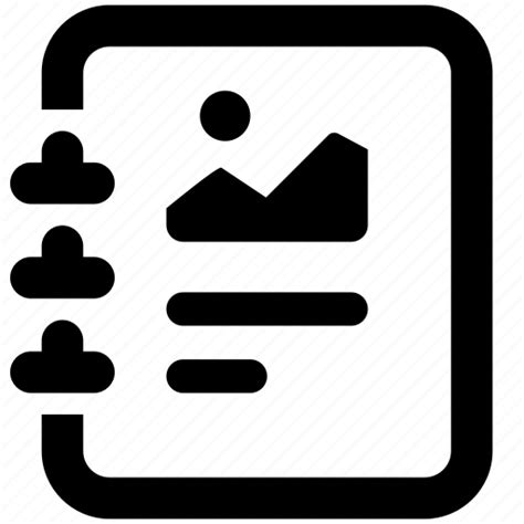 Journal Richtext Text Image Photography File Multimedia Icon