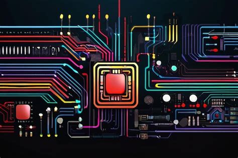 Premium Photo Circuitry Symphony