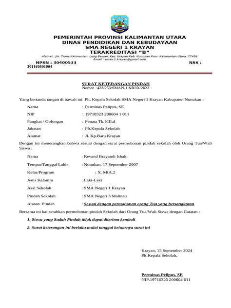 Surat Keterangan Mengikuti Ujian Pdf