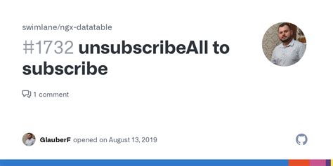 UnsubscribeAll To Subscribe Issue 1732 Swimlane Ngx Datatable GitHub