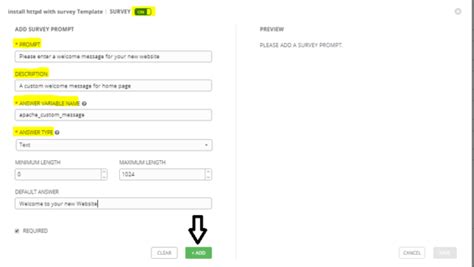 How To Use A Survey To Provide Extra Variables In Ansible Tower Awx Yallalabs