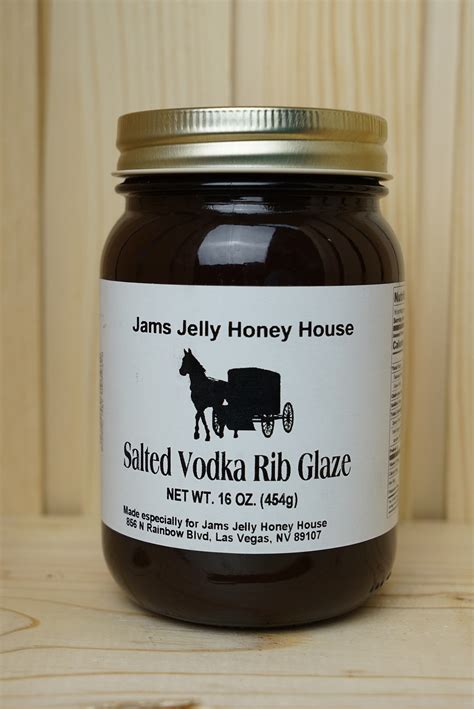 Salted Vodka Rib Glaze Amish Jam Jelly Honey Pantry