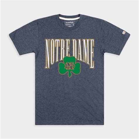 Notre Dame Fighting Irish Retro Shamrock Tee Homefield
