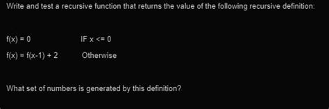 Solved Write And Test A Recursive Function That Returns The Chegg