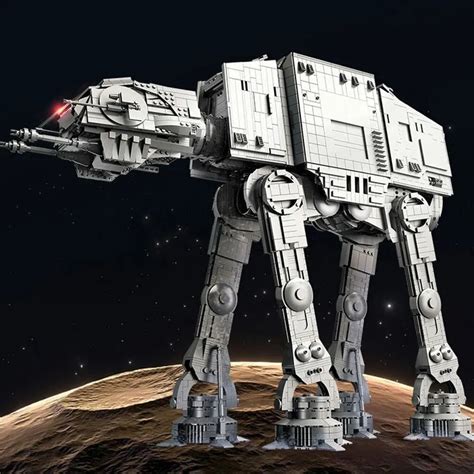 Building Blocks Moc Star Wars At At Heavy Walker Robot Bricks Toy