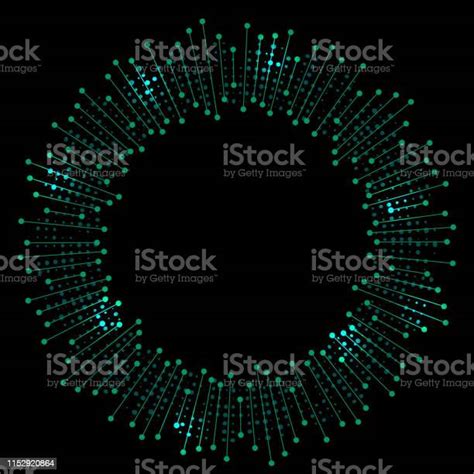 추상적인 벡터 배경입니다 연결 된 라인과 도트 추상 소용돌이 형태 구성 작은 그래픽 추상적인 배경 벡터 일러스트 3차원 형태에 대한 스톡 벡터 아트 및 기타 이미지 Istock