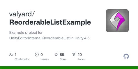 Github Valyardreorderablelistexample Example Project For