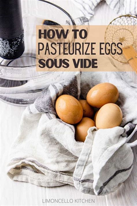 How To Pasteurize Eggs Sous Vide For Safe Consumption