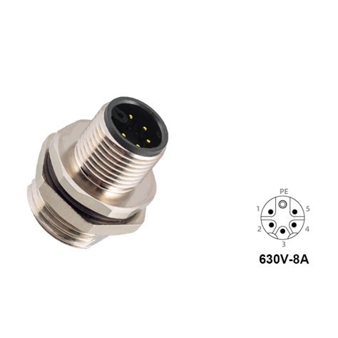 M12 M Code Bulkhead Connector Shine Industry