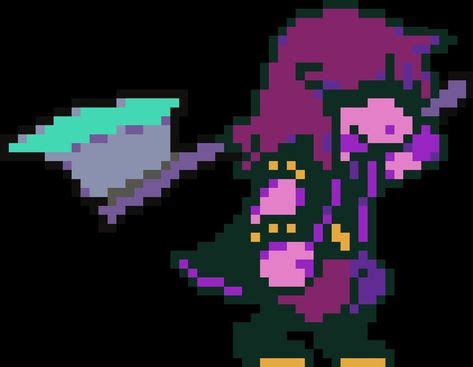 Deltarune Susie Sprite Sheet