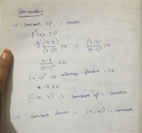 Determine The Intervals On Which The Function Below Is Increasing Or Decreasing Concave Or