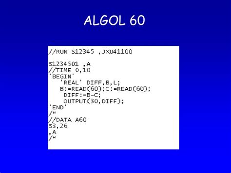 Ppt Algol 60 Powerpoint Presentation Free Download Id 4464326
