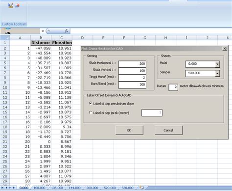 Contoh Gambar Cross Section Autocad Cara Menggambar Cross Section Dari Hasil Pengolahan Data