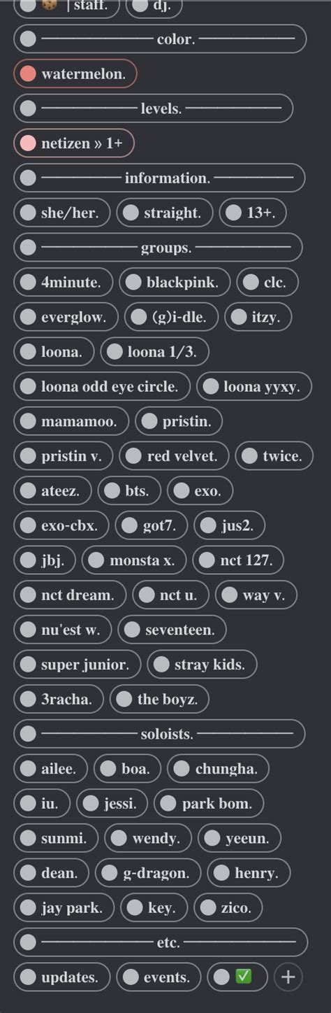 Idea For Server Roles Discord