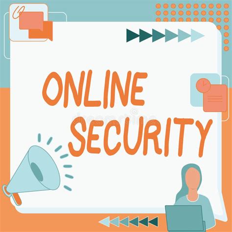 Writing Displaying Text Online Security Business Idea Rules To Protect Against Attacks Over The