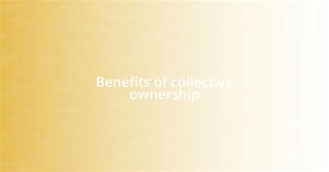 How I Inspire Collective Ownership Of Projects