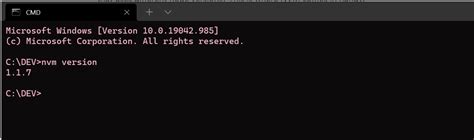 Nvm Version A Cup Of Dev