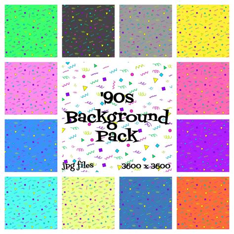 90s Background 90s Aesthetic 90s Style 90s Patterns 90s Colors