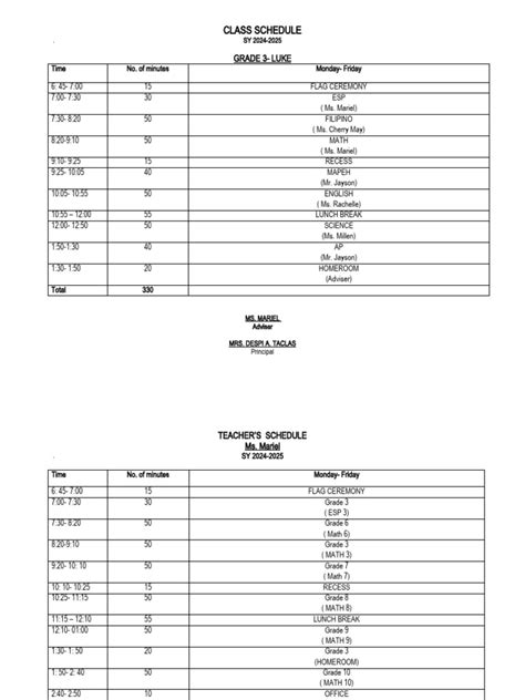 Sy 2024 2025 Class Program Bpa Pdf Schools Educational Institutions Sy 2024 2025 Class Program Bpa Pdf Schools Educational Institutions