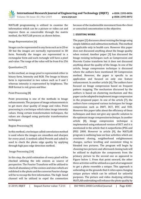 Irjet Matlab Based Multi Feature Extraction In Image And Video Analysis Using Histogram