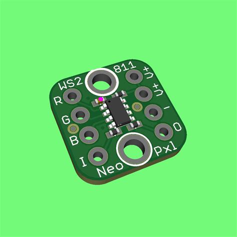 Adafruit Ws2811 Stemma Neopixel Rgb Led Ws2811f Diyelectronics Makersgonnamake