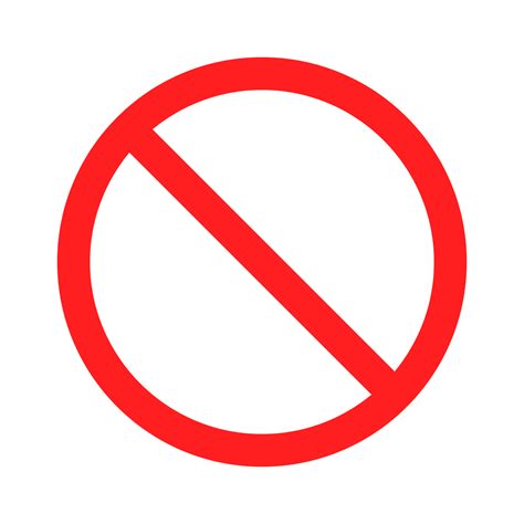 Prohibición Símbolo Advertencia Es Prohibido Desde Entrando Circulo