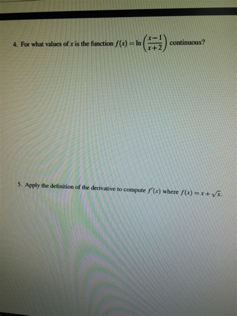 Solved 1 For Each Of The Following Evaluate The Limit If It