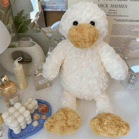 [선물포장가능] 귀여운 오리인형 덕 오리발 애착인형 생일