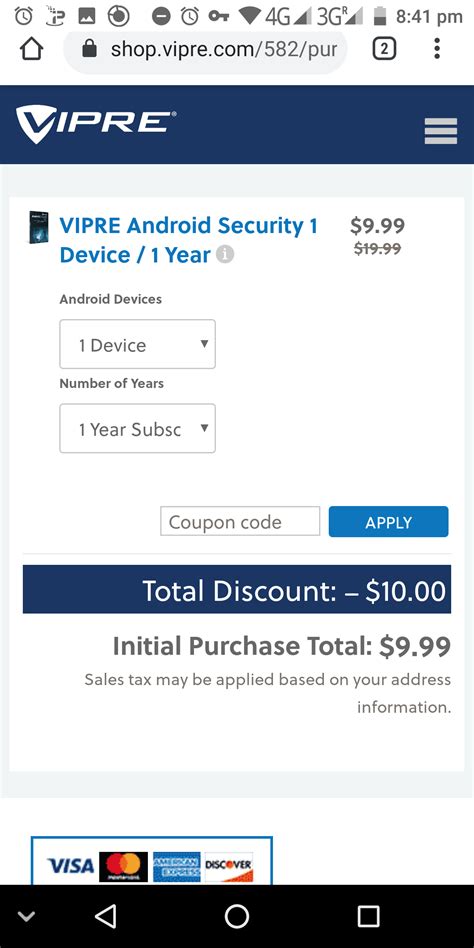 VIPRE Android Security Review And Discount