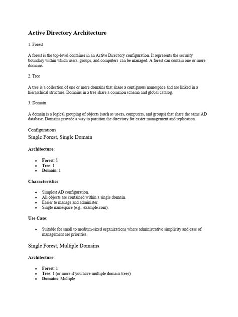 Active Directory Architecture Download Free Pdf Active Directory Computer Networking