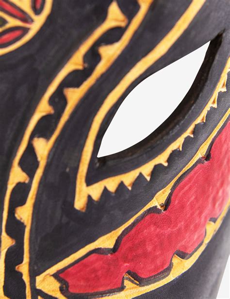 Black Leather Su Boe Leather Mask For Sale