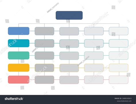 Infographic Flowchart Workflow Diagram Organization Chart Stock Vector