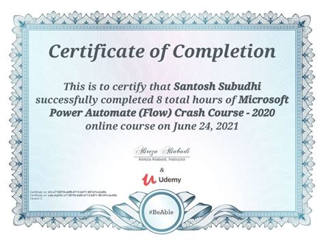 Santosh Subudhi On Linkedin Just Completed The Crash Course On Microsoft Power Automate Thankyou