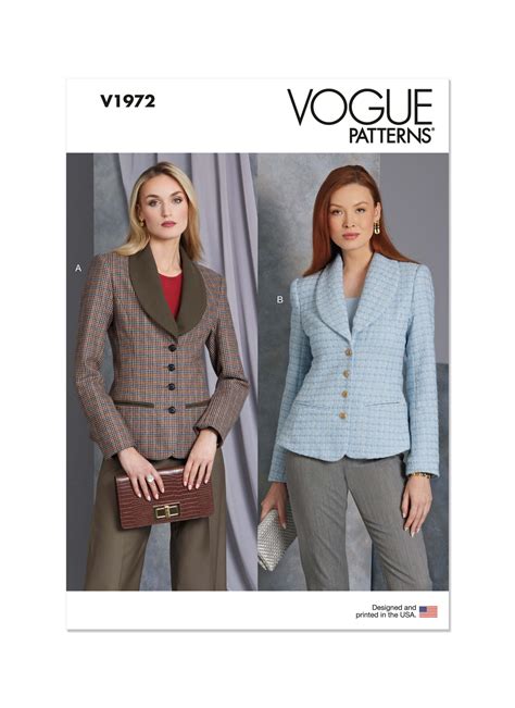 Vogue Patterns V1972 Misses Jacket Sewdirect