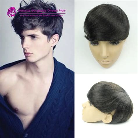 Mens Short Hair Wigs Breathable Replacement Wigs For Daily