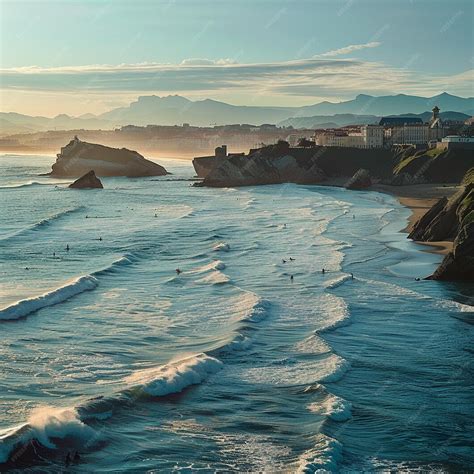 Premium Photo Biarritz Surfing Beach Atlantic Waves Adventure View