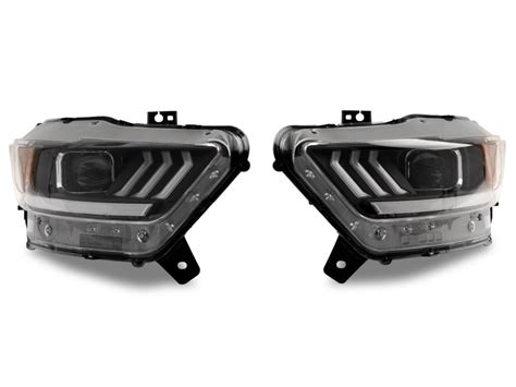Raxiom 15 17 Ford Mustang Gt350 Gt500 Led Projector Headlights Blk Ho
