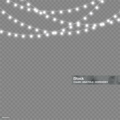 Led 네온 조명 화이트 크리스마스 화환 장식 Led 조명에 대한 스톡 벡터 아트 및 기타 이미지 Led 조명 갈란드 장식품 겨울 Istock