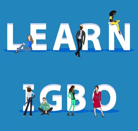 Premium Vector People On Learn Igbo For Web Mobile App Presentations