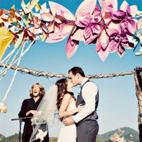 Cute Altar Decor Pinwheel Wedding Wedding Ceremony Decorations Fun Wedding