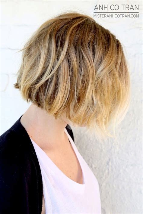 Le Fashion Hair Inspiration The Wavy Blonde Sombré Bob