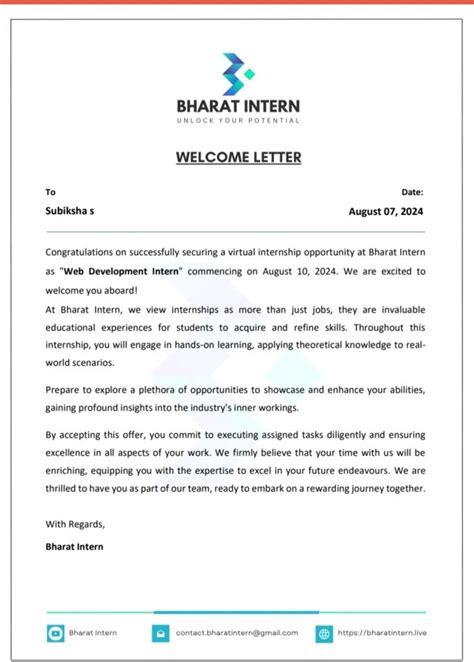subiksha s on linkedin internship webdevelopment learning bharatintern grateful…