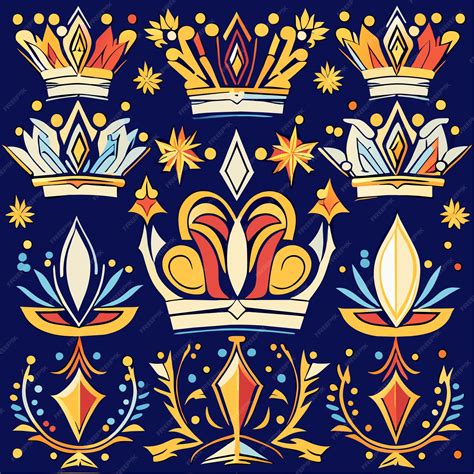Premium Vector Crown Vector Illustration Or Crowns Pattern Doodle