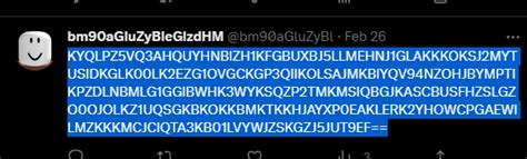 I Found This On Twitter And I Tried Using Base64 But That Didnt Work Transcript