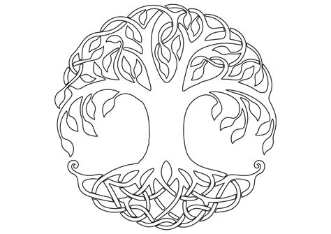 Tree Of Life Art Black And White