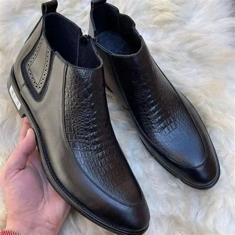 خرید و قیمت بوت تمام چرم مردانه مدل ترجان سگکی چرم گاوی اصل کرو از غرفه