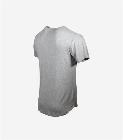 Bamboo Swift Curve Hem Tee Heather Grey Bamtech
